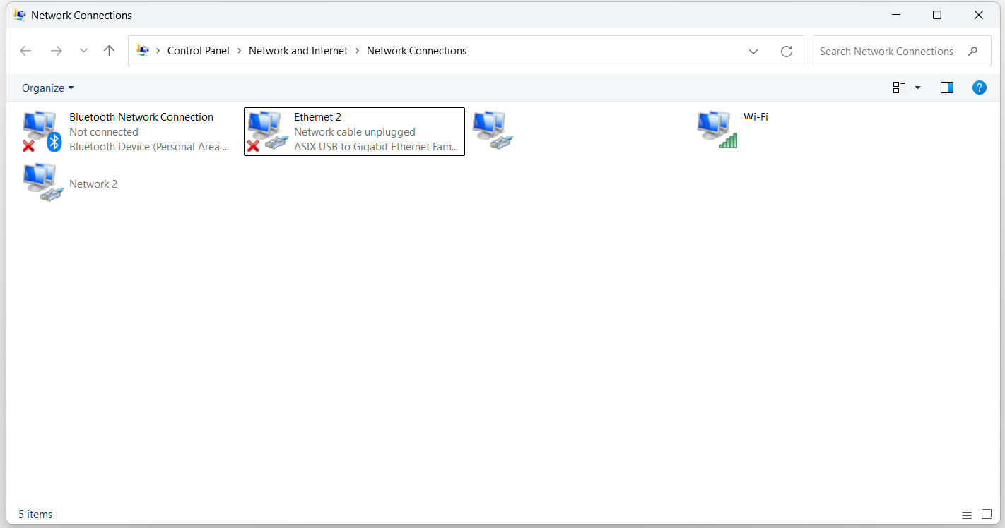 Manually set Ethernet settings and define Fixed IP Address DHCP in Windows